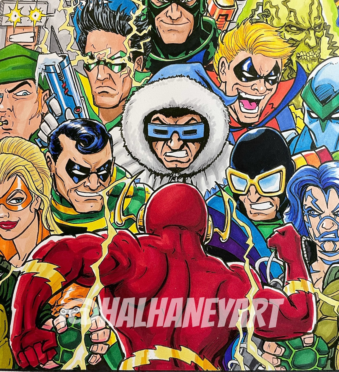 Flash Rogues Gallery - 11x17 Fine Art Print - Etsy