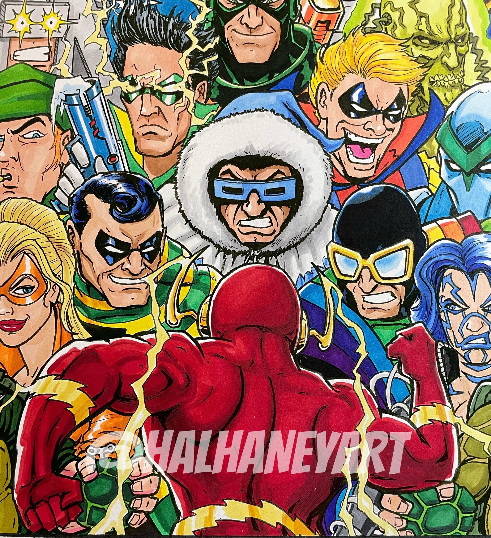 Flash Rogues Gallery - 11x17 Fine Art Print - Etsy