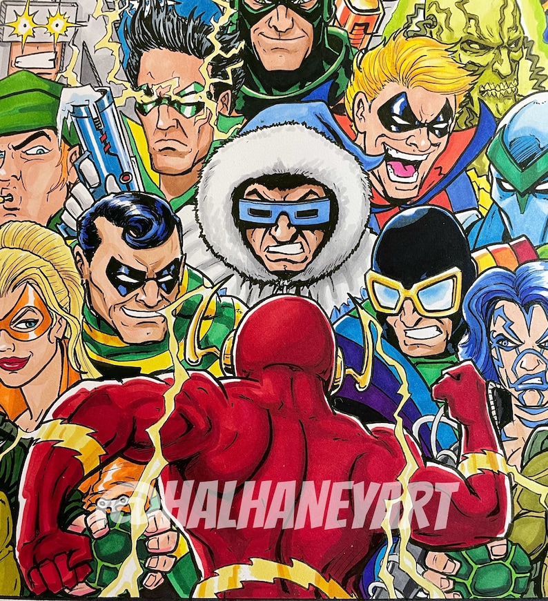 Flash Rogues Gallery - 11x17 Fine Art Print - Etsy
