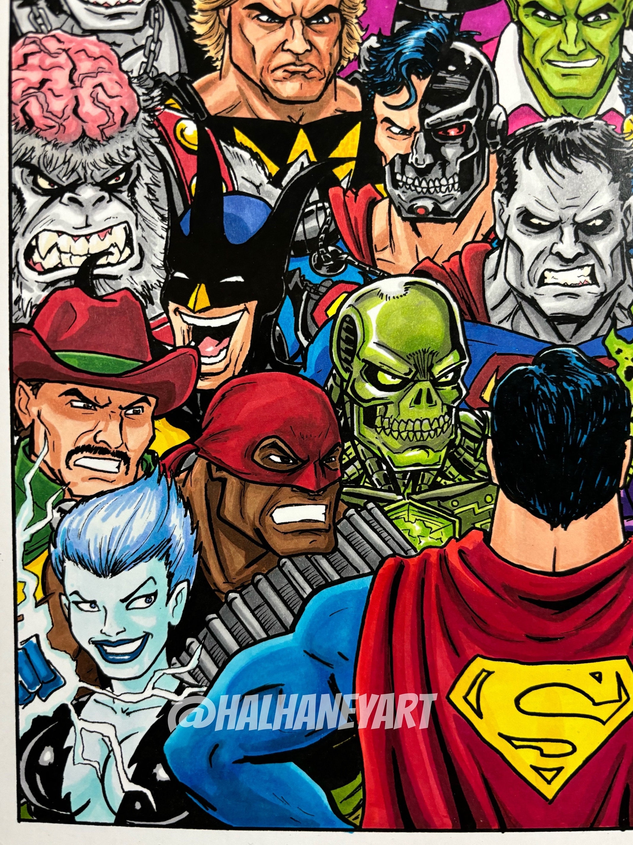 Superman Rogues Gallery - 11x17 Fine Art Print - Etsy