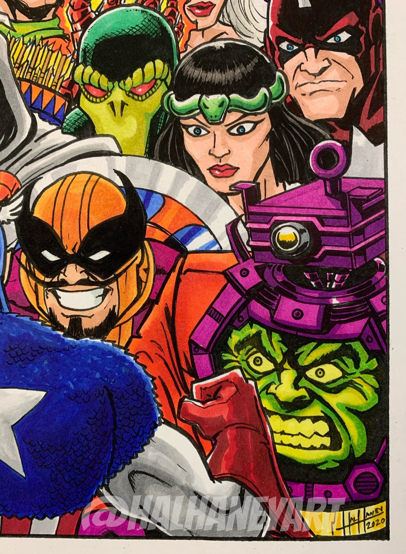 Captain America Rogues Gallery - 11x17 Fine Art Print - Etsy