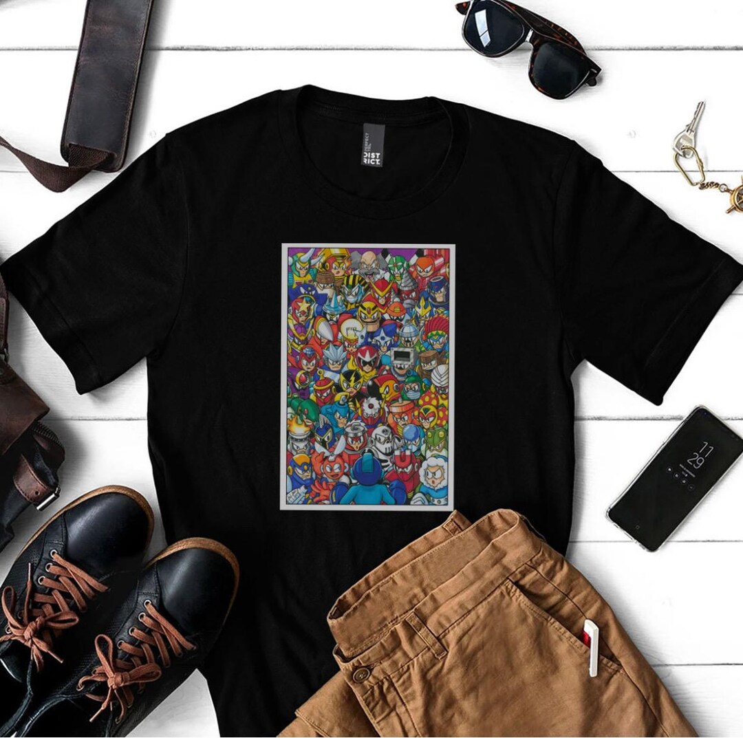 Mega Man Robot Masters Collage T-shirt - Etsy