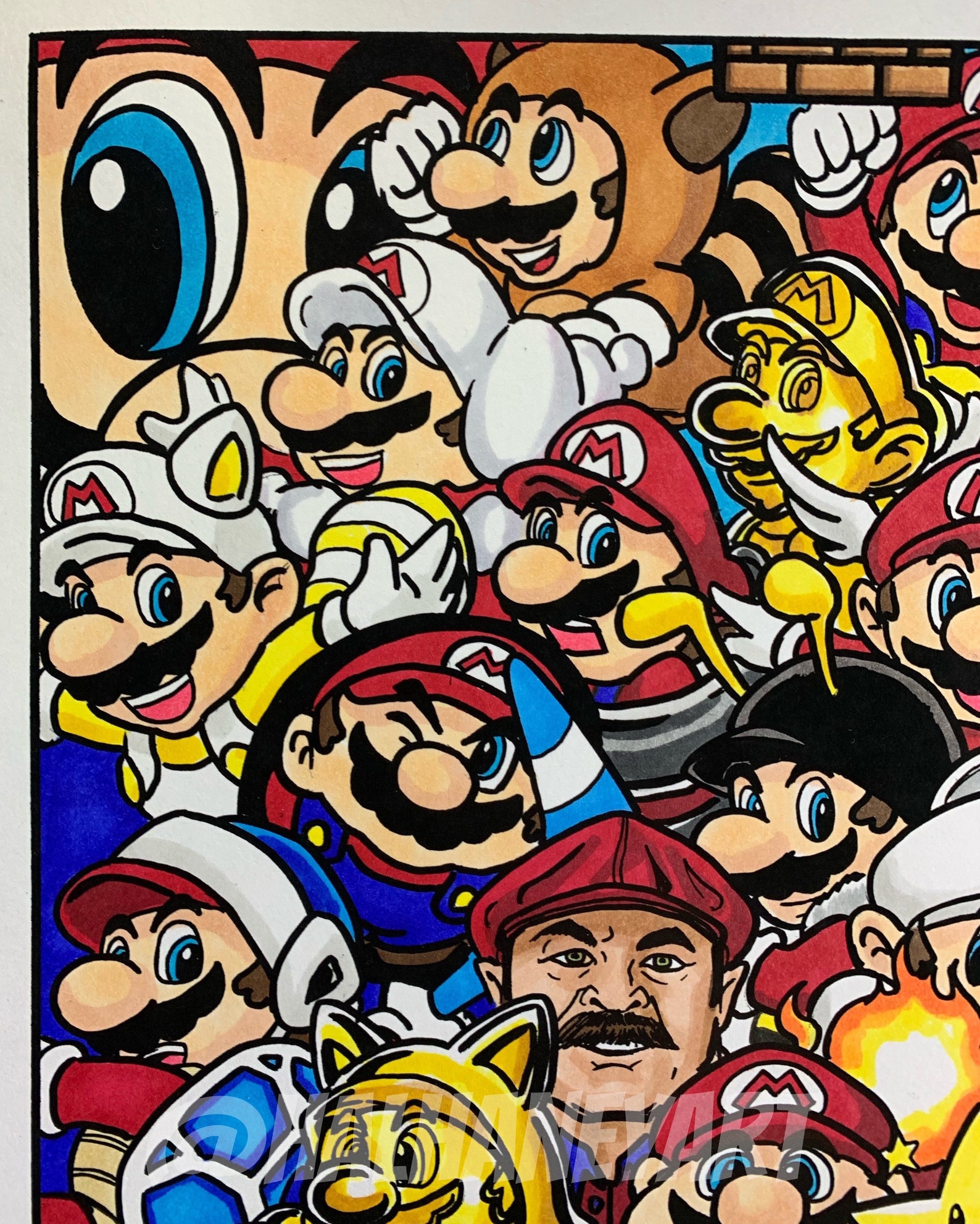 50 Shades of Mario 11x17 Fine Art Print | Etsy