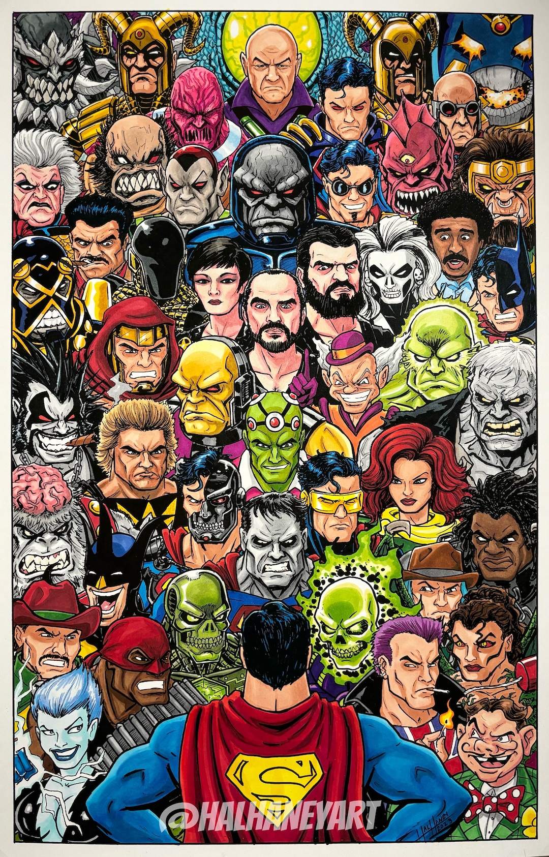 Superman Rogues Gallery - 11x17 Fine Art Print - Etsy