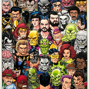 Superman Rogues Gallery - 11x17 Fine Art Print - Etsy