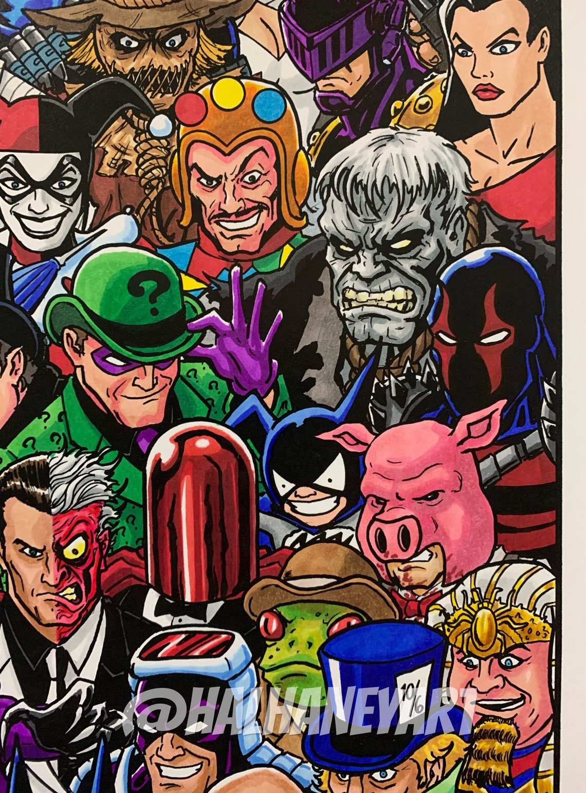 Batman Rogues Gallery 11x17 Fine Art Print | Etsy