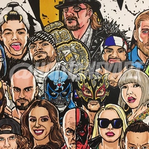 AEW 2019 Roster - 11x17 Fine Art Print - Etsy