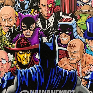 Batman Rogues Gallery - 11x17 Fine Art Print - Etsy