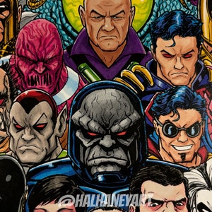 Superman Rogues Gallery - 11x17 Fine Art Print - Etsy