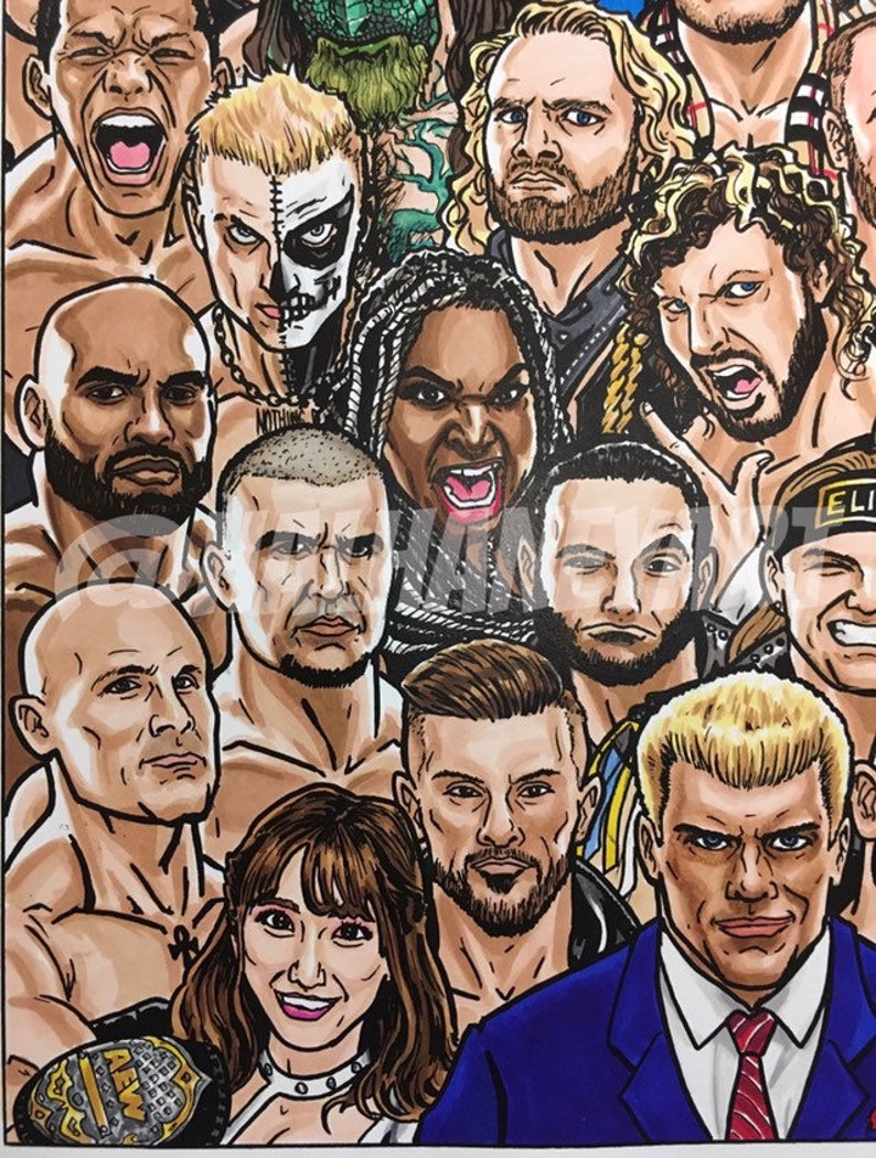 AEW 2019 Roster 11x17 Fine Art Print - Etsy Canada