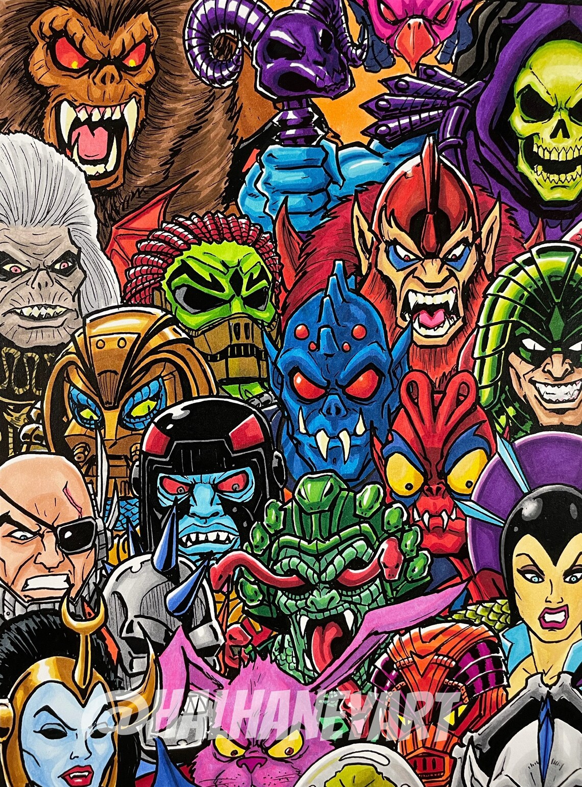 He-man Rogues Gallery 11x17 Fine Art Print - Etsy Australia