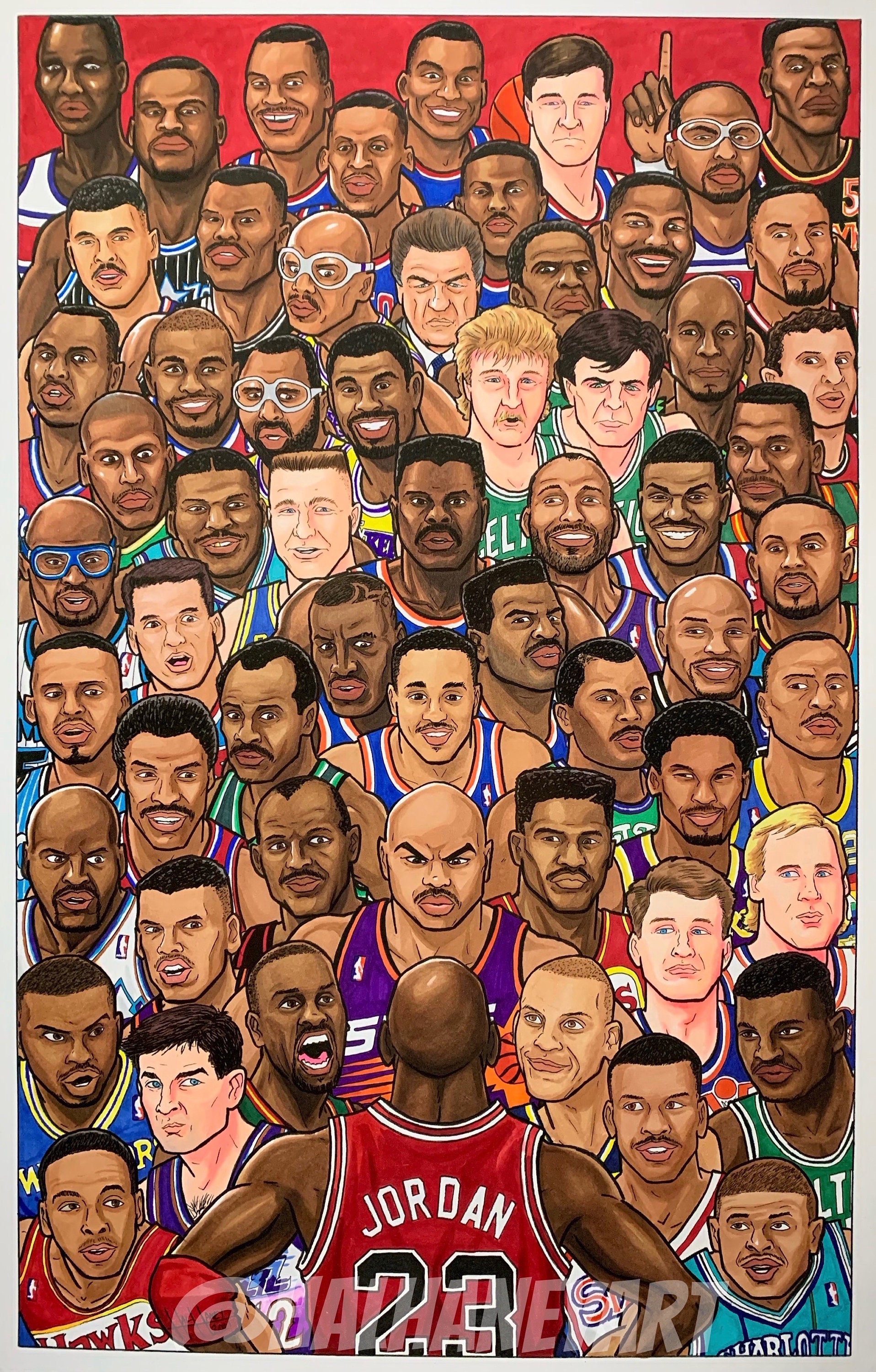 23 Vs NBA 11x17 Fine Art Print - Etsy