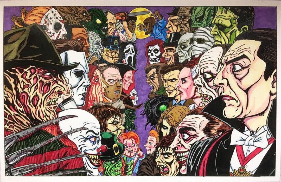 Horror moderno vs horror clásico 11x17 Fine Art Prints - Etsy México