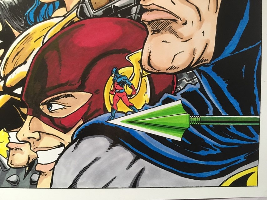 Marvel Vs Dc Heroes 11x17 Fine Art Print Etsy