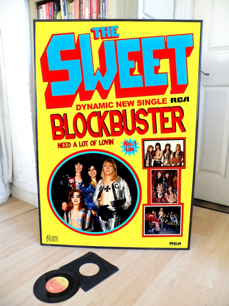 THE SWEET BLOCKBUSTER Promotional Tour Poster,pop,rock,jazz,metal,hip ...