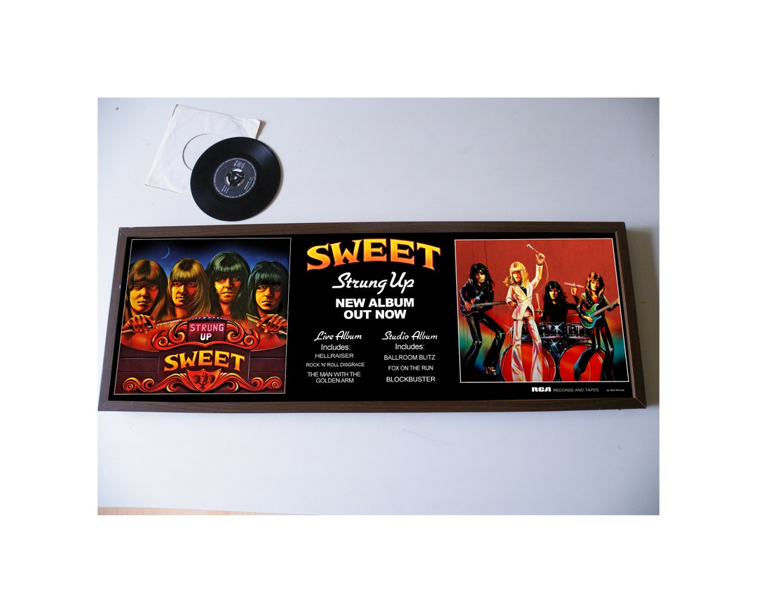 THE Sweet Strung up Promotional Poster, Lyric Sheet, Pop,rock,jazz ...