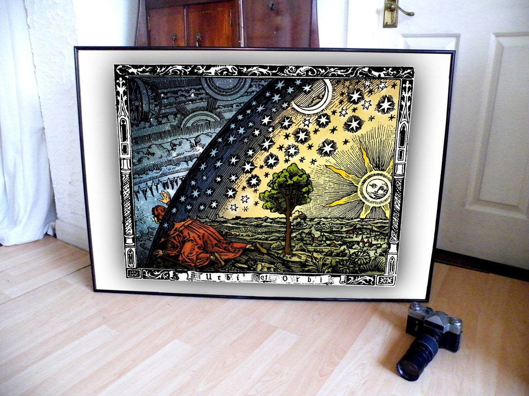 FLAMMARION ENGRAVING, Flat Earth,zetetic Astronomy Copernicus,map,atlas ...