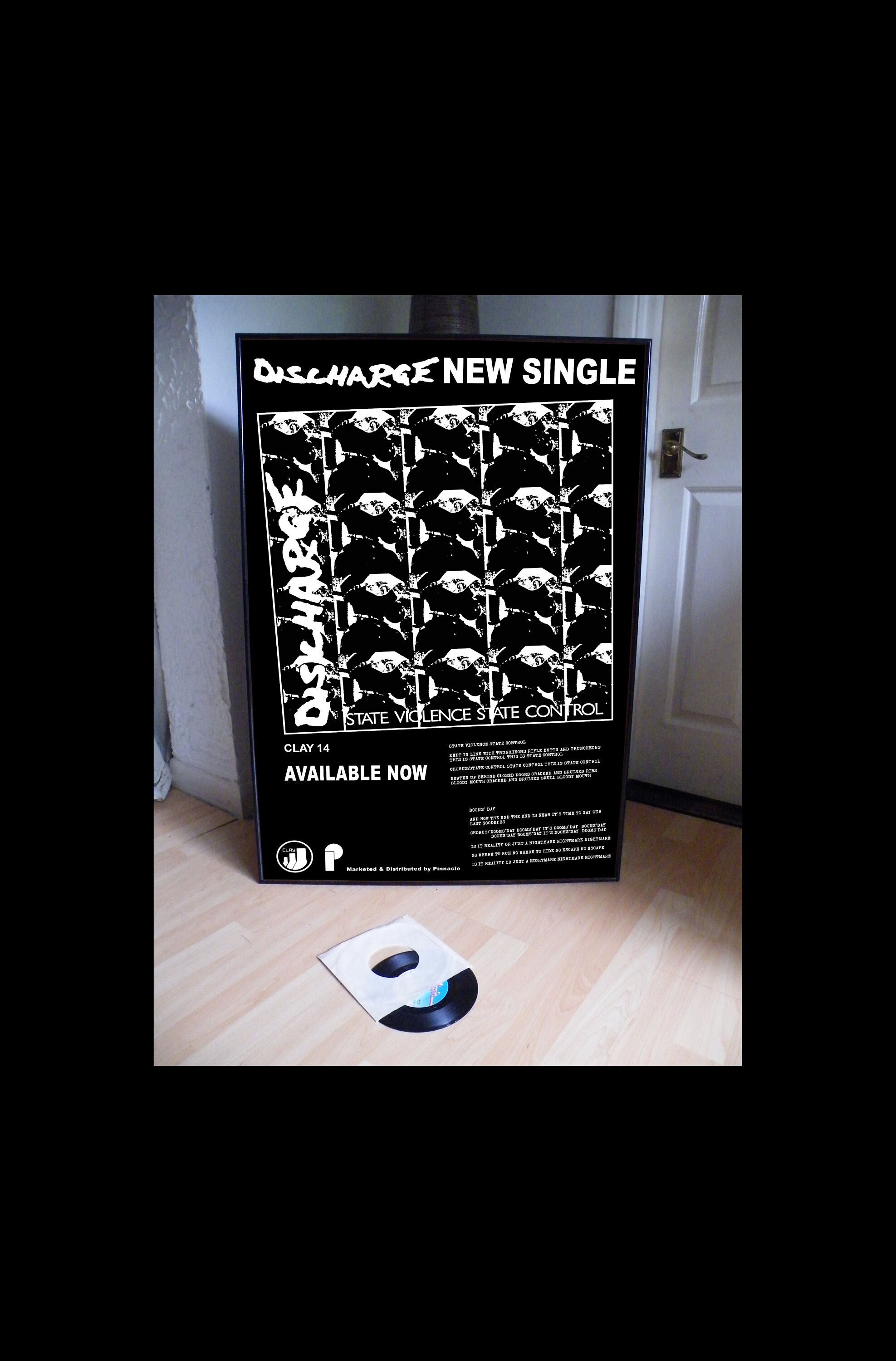 DISCHARGE State Violence State Control Promotional Poster,pop,rock ...