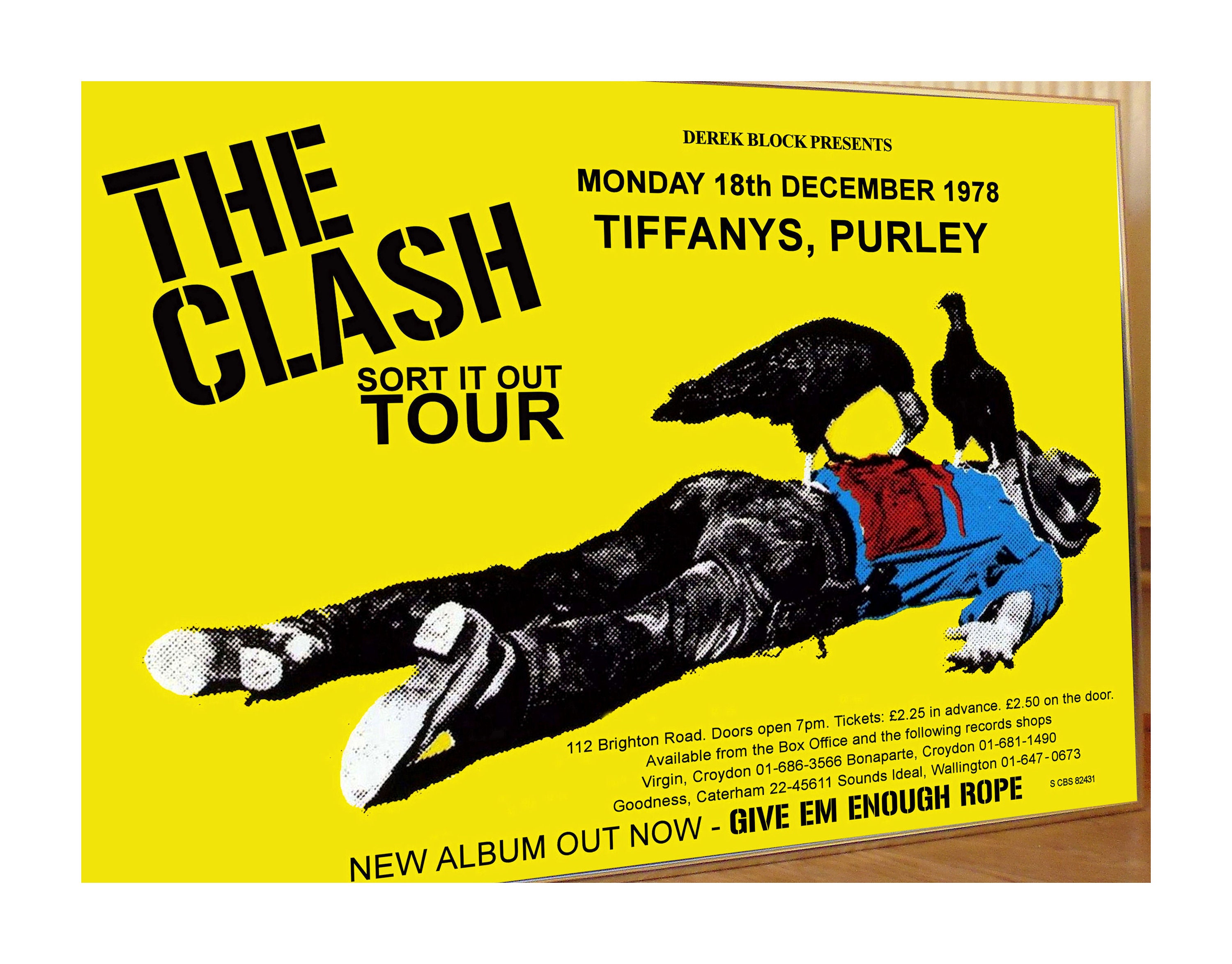 THE CLASH Sort It Out Tour Promotional Poster, Garage, Goth, Punk ...