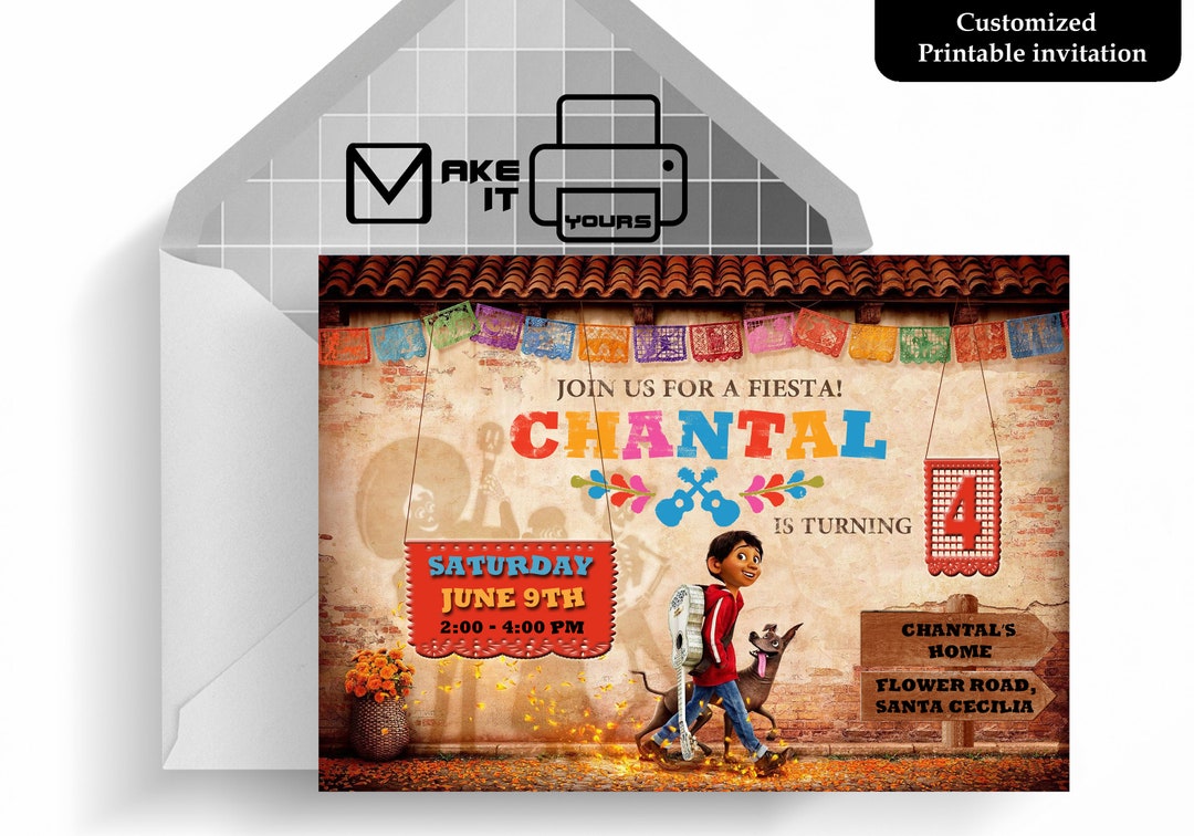 Coco Invitation Coco Birthday Coco Invite Coco Party Coco - Etsy