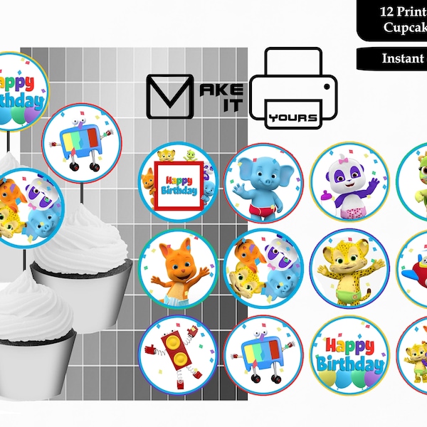 Word Party Cake Topper - Etsy