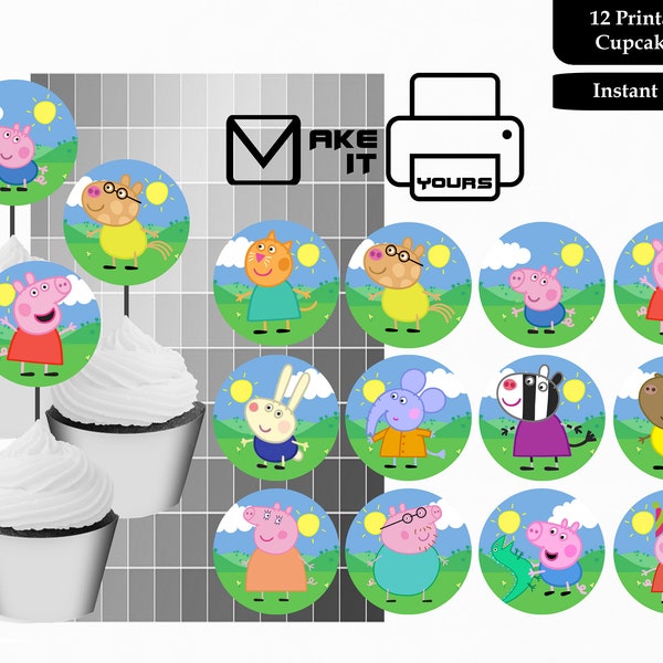 Peppa Pig Stickers - Etsy
