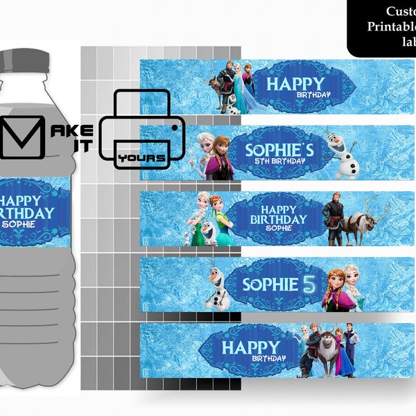 Frozen Labels - Etsy