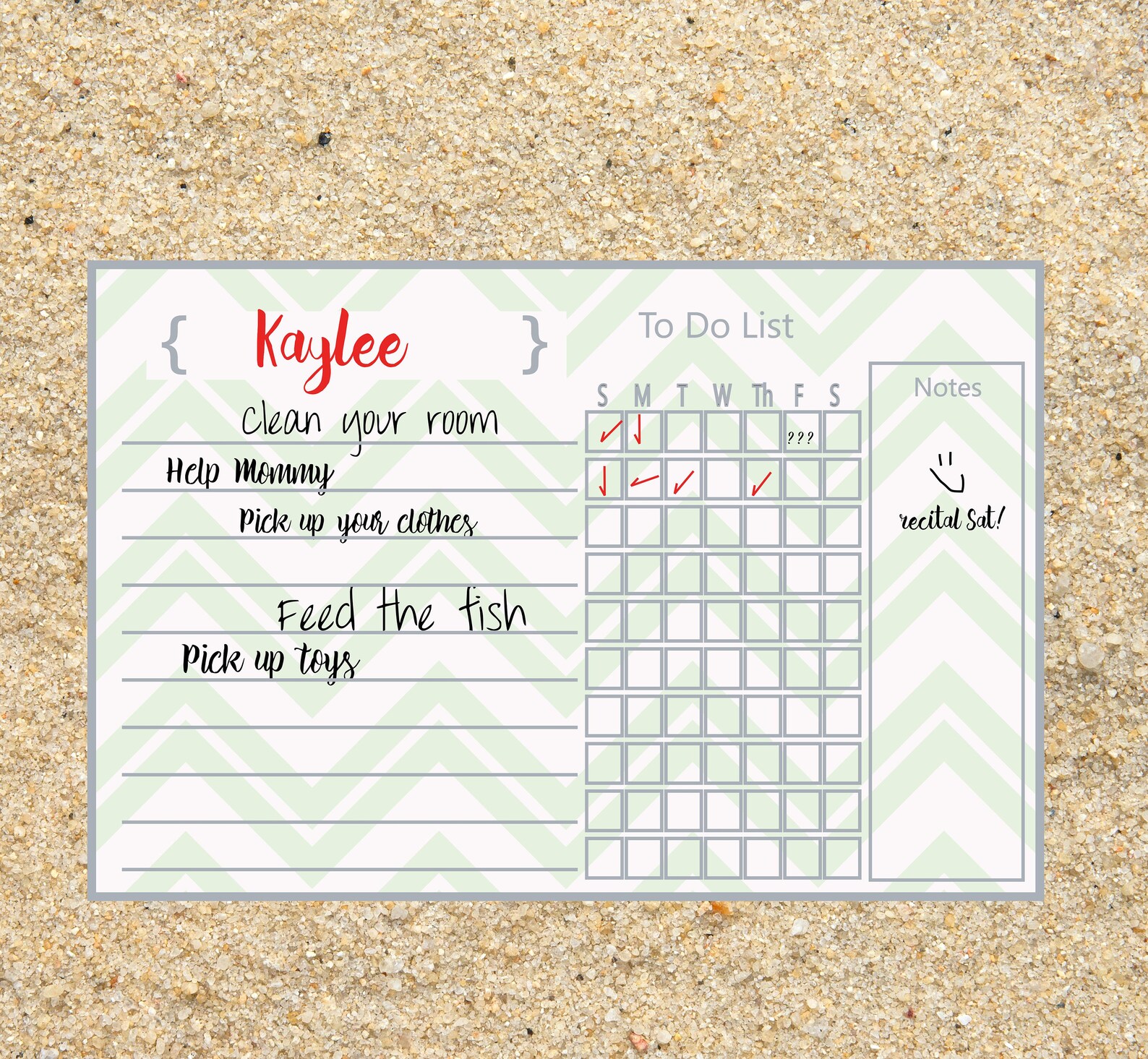 Chore Chart Printable Reward for Girls and Boys Chart Reward System ...