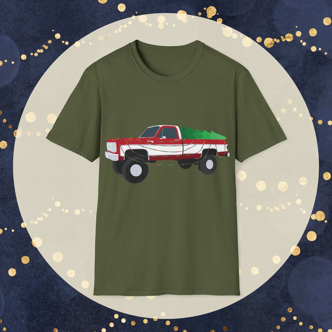 Litmas Chevrolet Truck Christmas Tree Super-soft Crewneck T-shirt ...