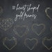 Heart Shaped Gold Frames, Geometric Gold Frames - Etsy