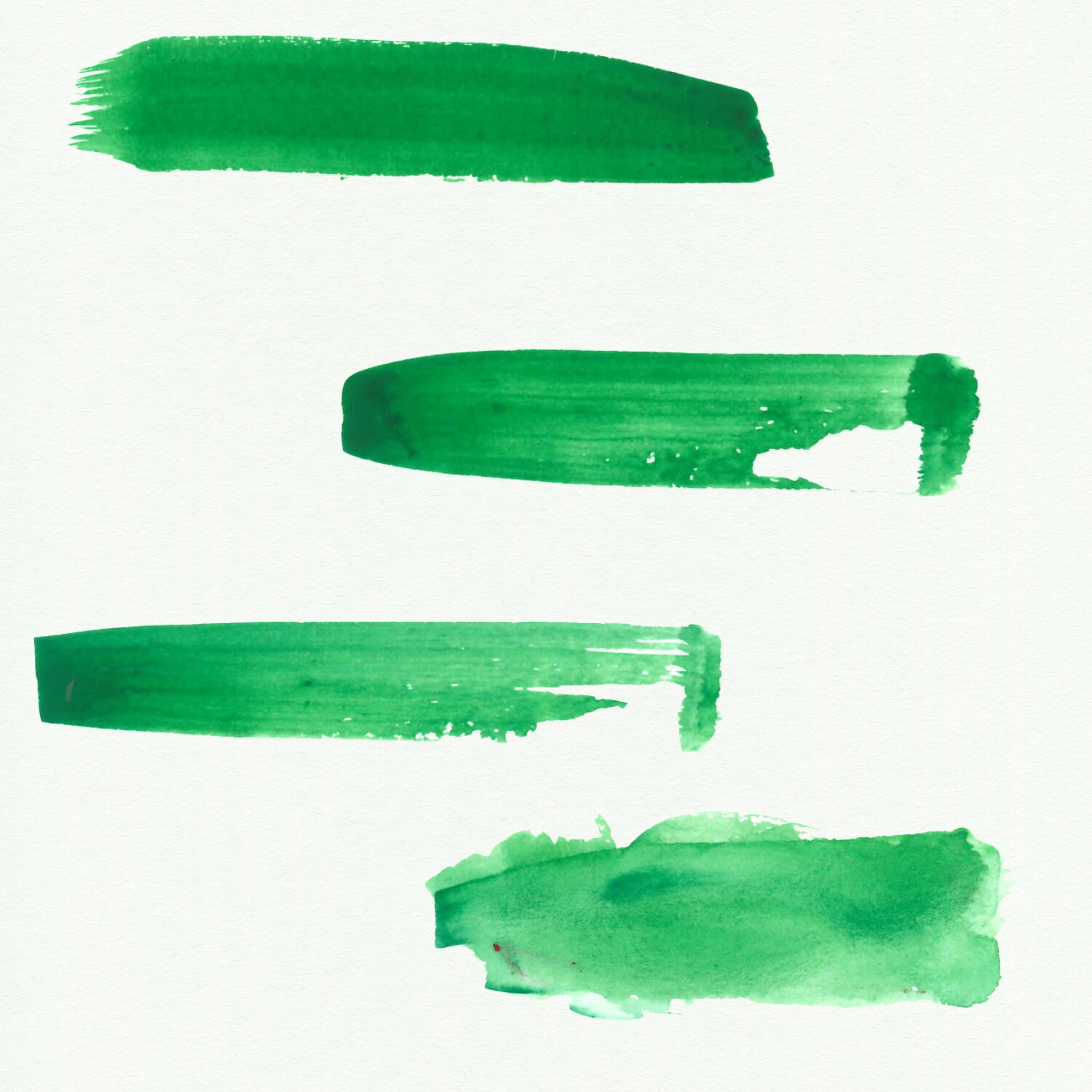 Green Watercolor Splash Clipart Green Watercolor Brush | Etsy