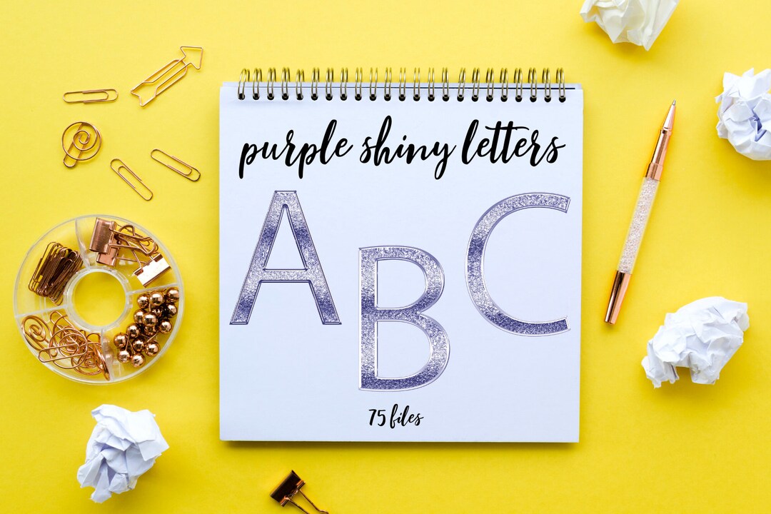 Decorative Alphabet, Pink Sparkle Font, Metallic Letters Clipart, Pink ...