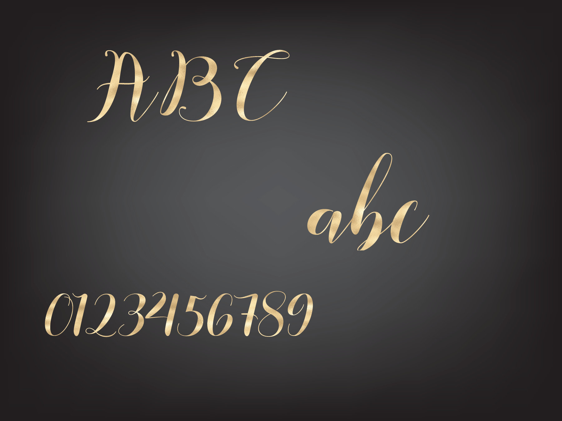 Gold Foil Alphabet, Gold Letters Clipart, Decorative Alphabet - Etsy