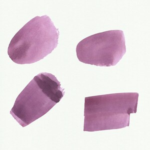 Gold and Purple Watercolor Splash Clipart, Purple Watercolor Brush ...