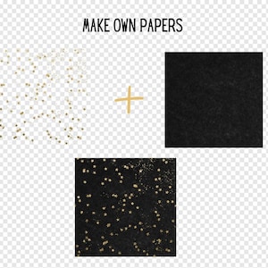 Gold Glitter Stars Overlays - Etsy