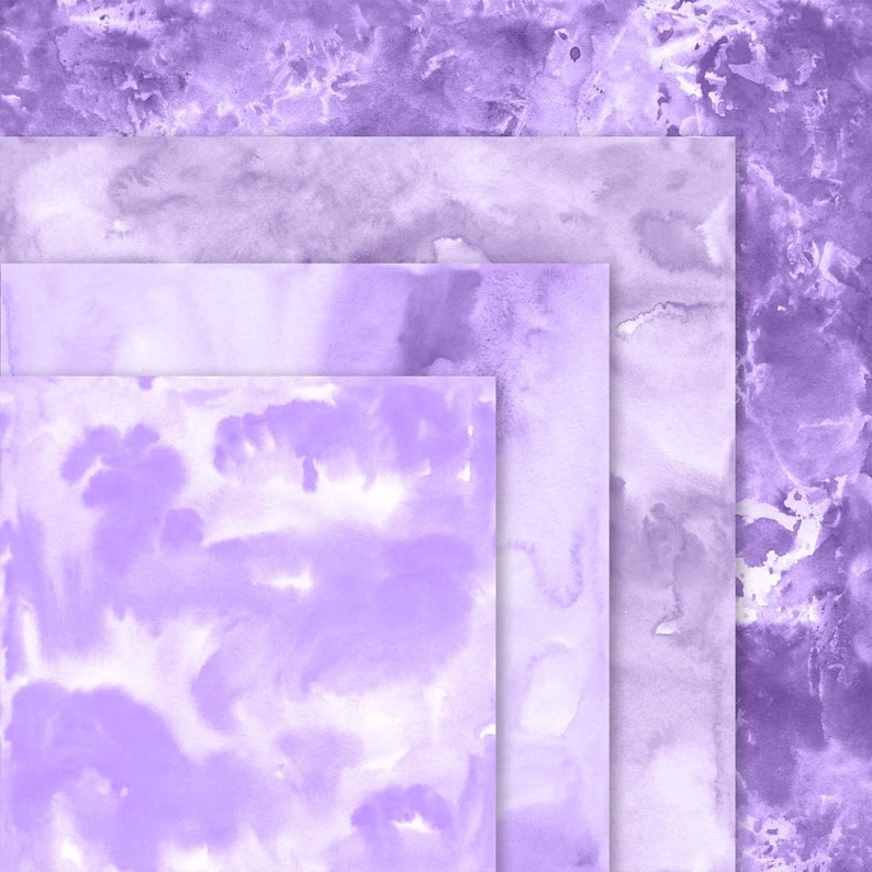 Watercolor Lavender Textures, Lavender Foil Paper, Glitter Lavender ...