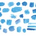 Blue Watercolor Splash Clipart, Light Blue Watercolor Brush Strokes ...