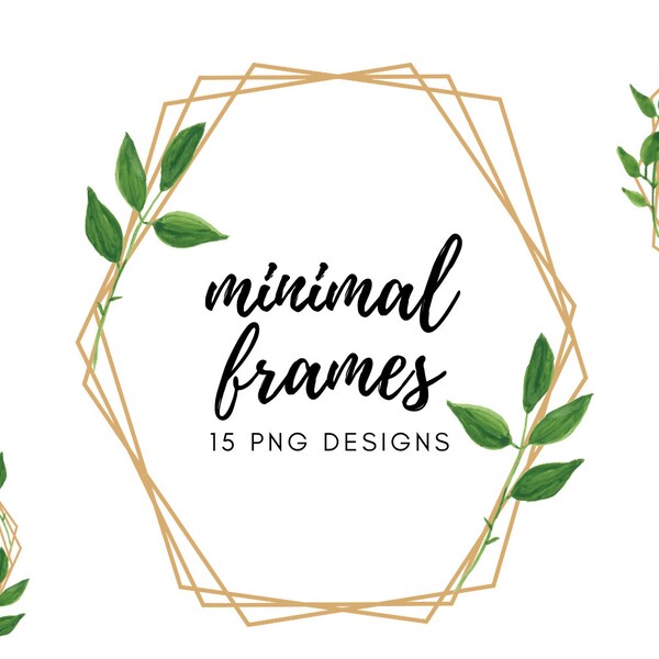 Watercolor Frames - Etsy