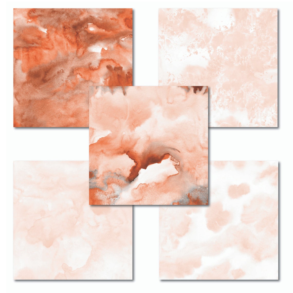 20 Brown digital papers Watercolor Brown textures Brown | Etsy