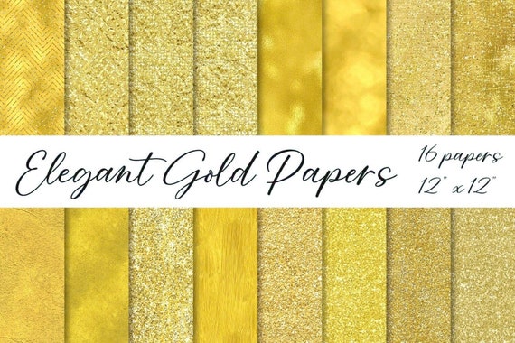 Luxury Gold Paper Real Gold Paper Glam Gold Textures - Etsy