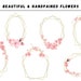 Gold Frames With Cherry Blossom Flowers Geometric Frames - Etsy