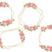 Pink Romantic Geometric Gold Frames, Floral Crystal Frames, Wedding ...