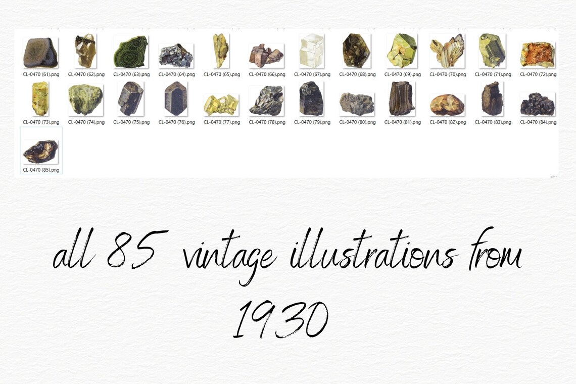 Vintage Stones Clipart Crystals Clipart Bohemian Decor - Etsy