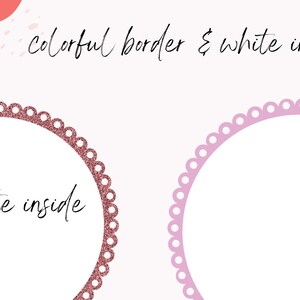 Circle Labels Clipart, Circle Frames and Tags, Round Frames - Etsy