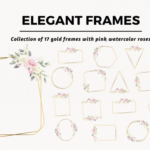 Watercolor Frames - Etsy