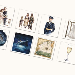 Titanic Clipart Bundle | Vintage Ocean Liner Watercolor Illustrations ...
