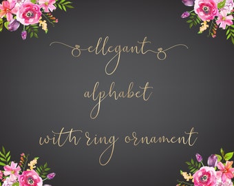 Gold Foil Alphabet, Gold Letters Clipart, Decorative Alphabet - Etsy