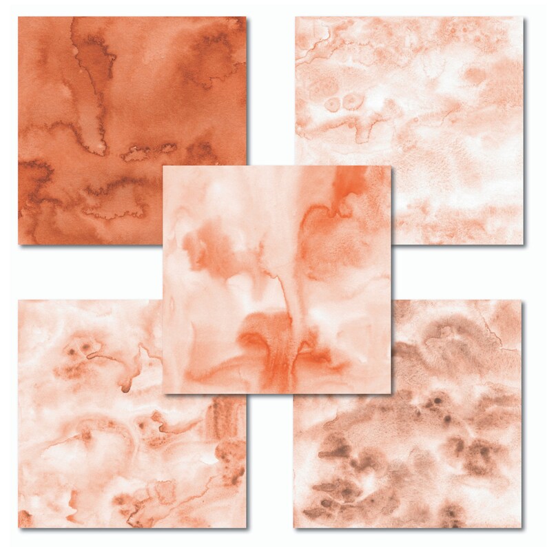 20 Brown digital papers Watercolor Brown textures Brown | Etsy