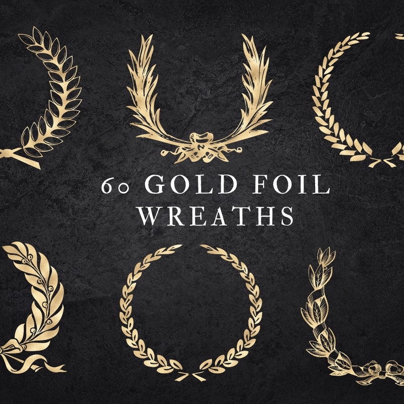 Gold Laurel Wreath - Etsy