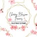Gold Frames With Cherry Blossom Flowers Geometric Frames - Etsy